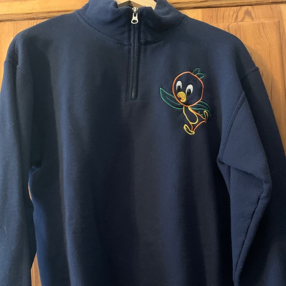 Unknown | Tops | Disney Orange Bird Quarter Zip | Poshmark